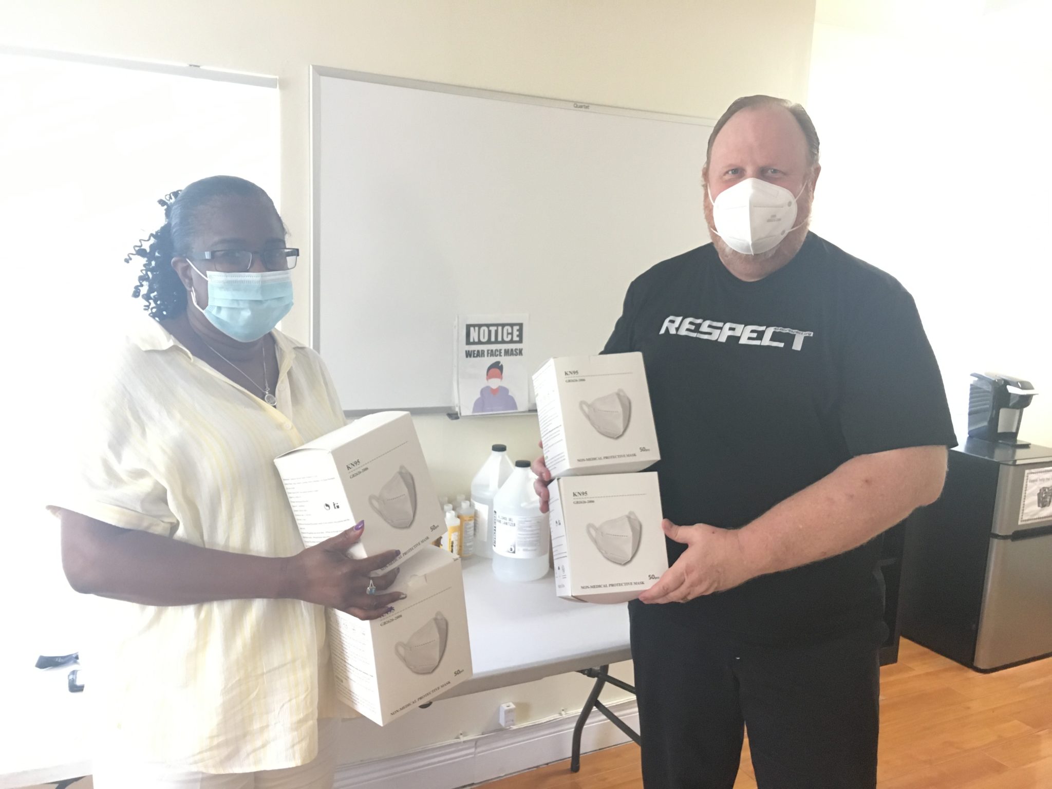 Riverside House Receives Generous Mask Donation from Team Respect ...