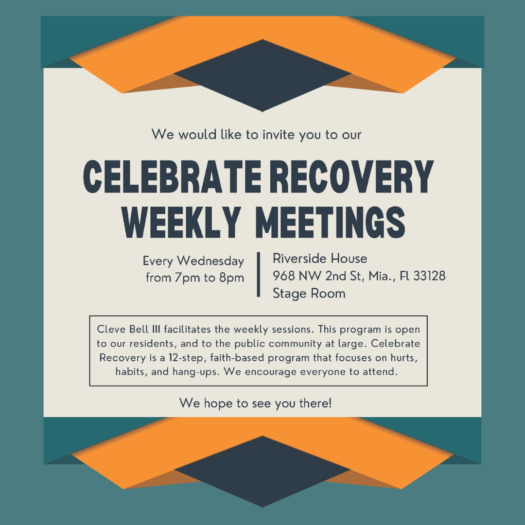 Join us for our Celebrate Recovery Group Meeting - Riverside House ...